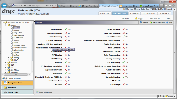 NetScaler : Evaluating Citrix NetScaler (on VMware Workstation) – CB-Net